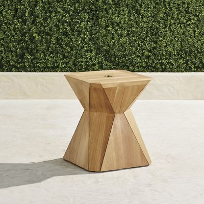 Teak Prism Umbrella Table | Frontgate