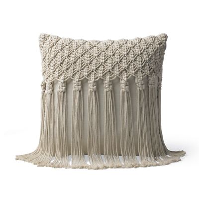 Mackenzie Macrame Decorative Pillow by Martyn Lawrence Bullard | Frontgate