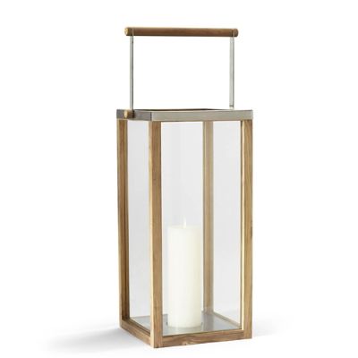 Archer Teak Lantern | Frontgate