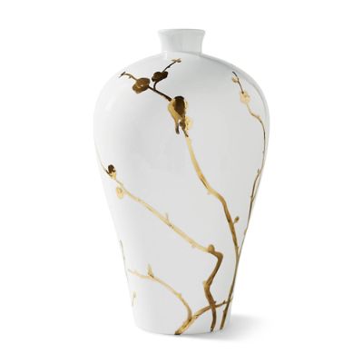 Gilded Blossoms Ceramic Vase Collection | Frontgate