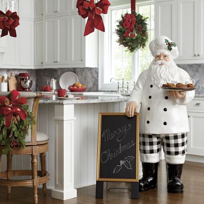 Santa Chef with Chalk Board | Frontgate