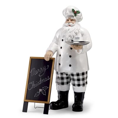 Santa Chef with Chalk Board | Frontgate