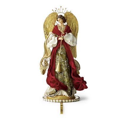 Mark Roberts Renaissance Angel with Horn Stocking Holder | Frontgate