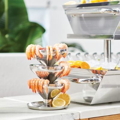 Super Chill Shrimp Tower with Gel-Based Freezing Layer & Stainless ...