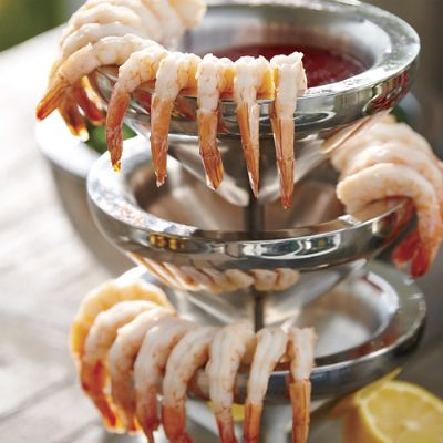 Super Chill Shrimp Tower with Gel-Based Freezing Layer & Stainless ...