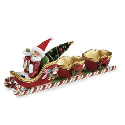 Santa Sleigh Candy Dish | Frontgate