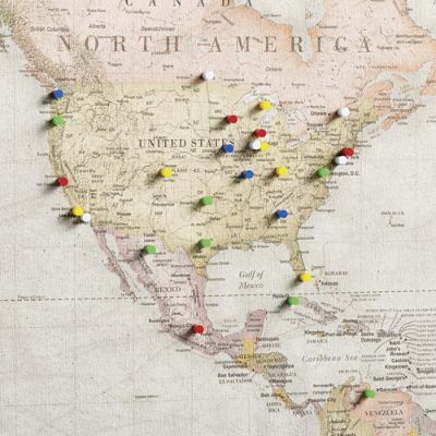 Magnetic World Map | Frontgate