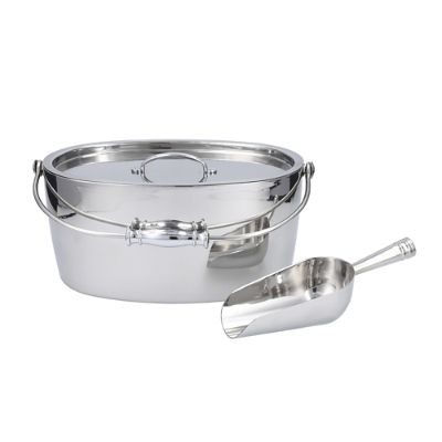 Crafthouse by Fortessa Stainless Steel Oval Ice Bucket with Scoop ...