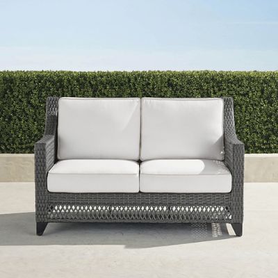 Graham 3-pc. Sofa Set with Handwoven All-Weather Wicker & Rust ...