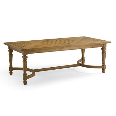English Farmhouse Teak Expandable Dining Table | Frontgate