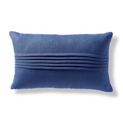 Pin Tuck Linen Lumbar Decorative Pillow Cover | Frontgate