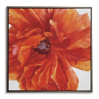 Poppy Handpainted Oil on Canvas | Frontgate