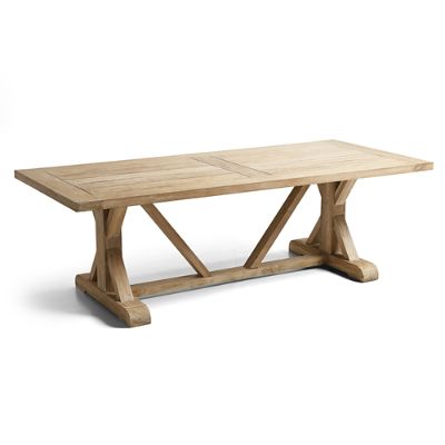 Washed Teak Farmhouse Table | Frontgate