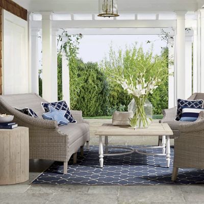 Starfish Outdoor Pillow in Air Blue | Frontgate