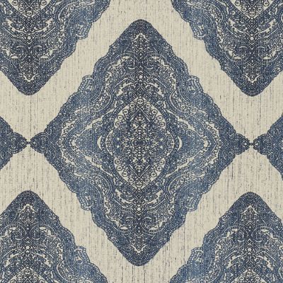 Mehndi Diamond Indigo Fabric | Frontgate