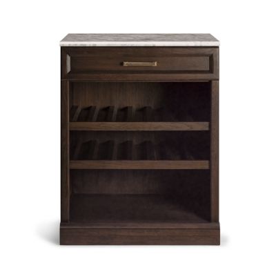 Hunter Modular Mocha Cabinet with Vented Shelf & Wine Storage Options
