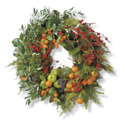 Berry and Bright Indoor 36" Wreath | Frontgate