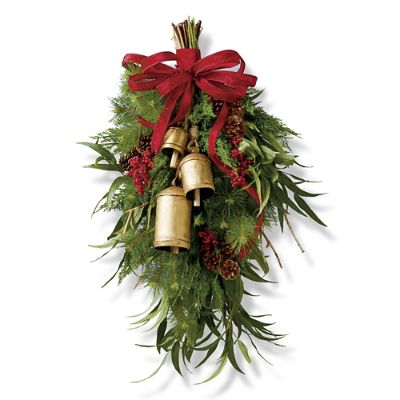 Christmas Cheer Chair Back Swags, Set of Two | Frontgate