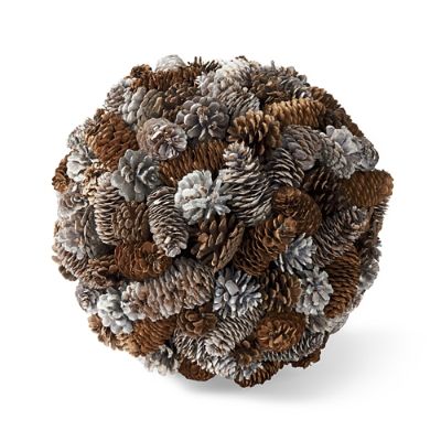 Mixed Pine Cone 13" Sphere | Frontgate