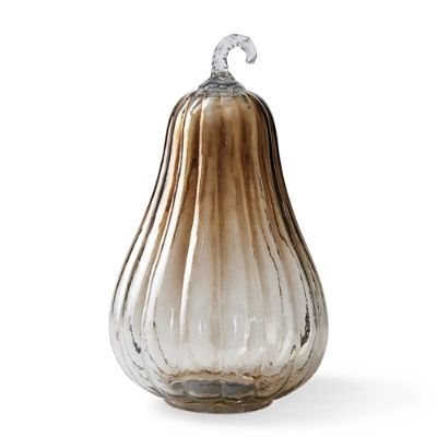 Tall Glass Round Pumpkin | Frontgate