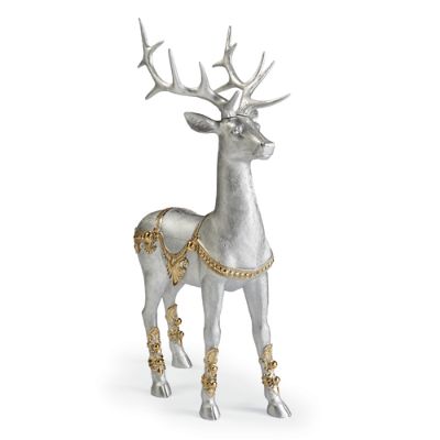 Platinum Standing Reindeer | Frontgate