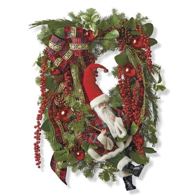 Santa in Wreath | Frontgate