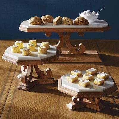 Octagonal Isla Wood Server | Frontgate