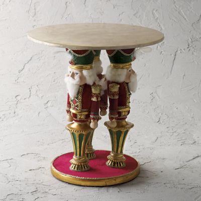 Christmas Wishes Nutcracker Cake Stand | Frontgate