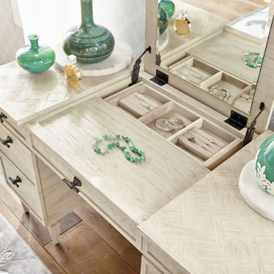 Laurel Ultimate Vanity with Power Strip & Velvet-Lined Jewelry Storage