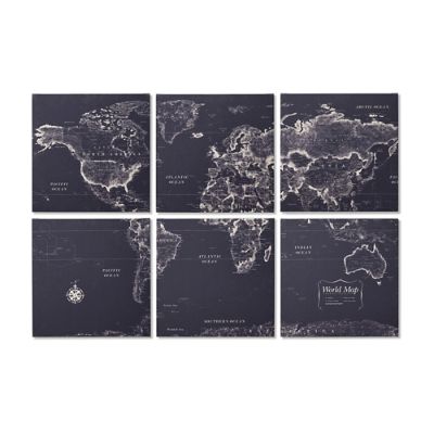 Six-panel Canvas Map | Frontgate