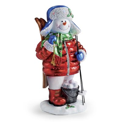 LED Fiber optic Snowmen | Frontgate