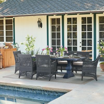 Graham 7-pc. Rectangle Dining Set | Frontgate