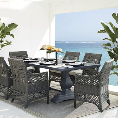 Graham 7-pc. Rectangle Dining Set | Frontgate