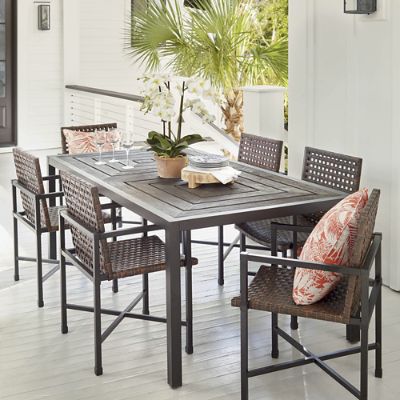 Augustine 7-pc. Rectangle Dining Set | Frontgate
