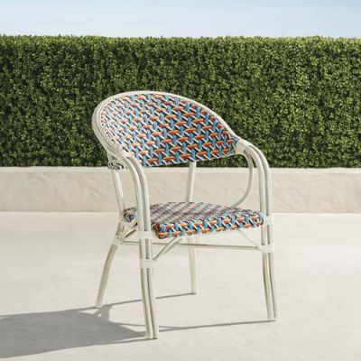 Harper Aluminum Stacking Arm Chairs, Set of Two | Frontgate