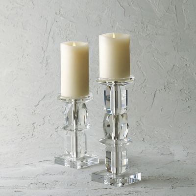 Diana Crystal Candlesticks | Frontgate