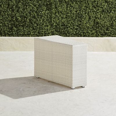 Pasadena II End Table in Ivory Wicker | Frontgate
