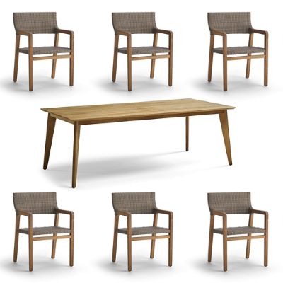 Santino 7-pc. Dining Set | Frontgate