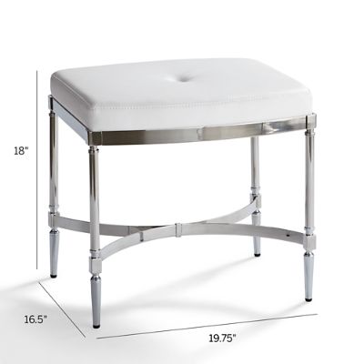 Lyndon Vanity Stool | Frontgate