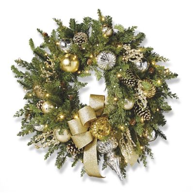 Gold Rush Outdoor Cordless 30" Wreath | Frontgate