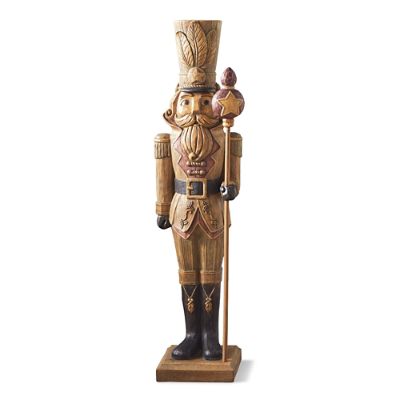 Woodland 49" Nutcracker with Pole | Frontgate