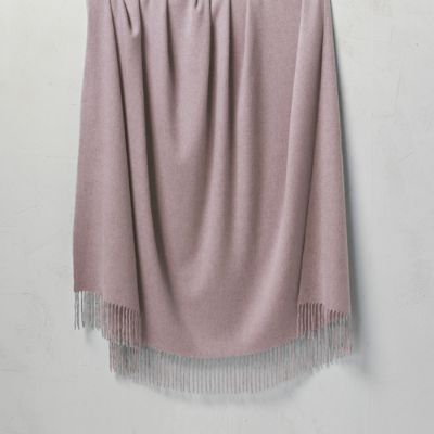 Cashmere Fringe Throw | Frontgate