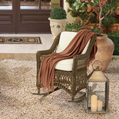 Cashmere Fringe Throw | Frontgate