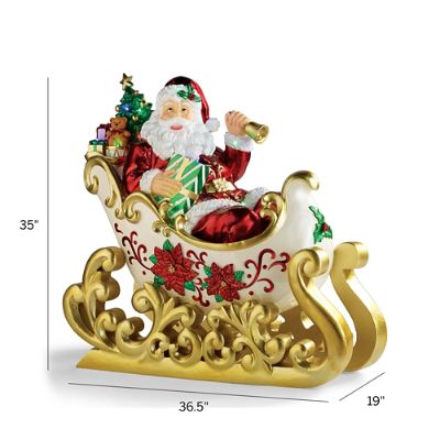 LED Santa in Sleigh | Frontgate