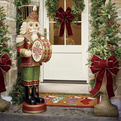 LED 58" Drummer Nutcracker | Frontgate