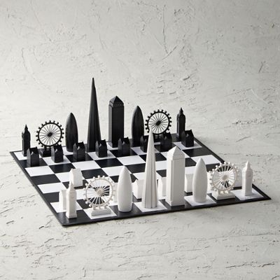 Skyline Acrylic Chess Set | Frontgate