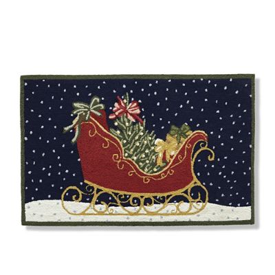 Santa's Sleigh Door Mat | Frontgate