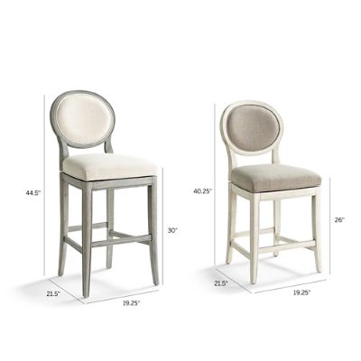 Georgia Upholstered Swivel Bar & Counter Stool | Frontgate