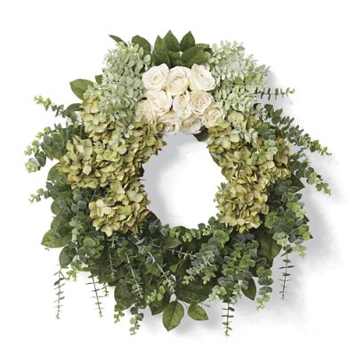 Calla Rose Eucalyptus Wreath | Frontgate