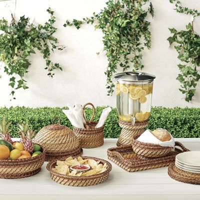 Rattan Nito Serving Collection | Frontgate